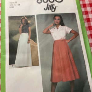 Simplicity 8860, Wrap Skirt Pattern, Sizes Misses 14-16, Uncut Front ...