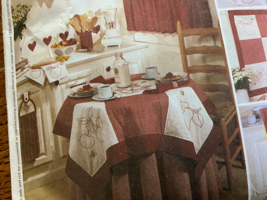 Embroidery Pattern, Redwork Kitchen Patterns, Mccalls 3068, Uncut 2000 ...