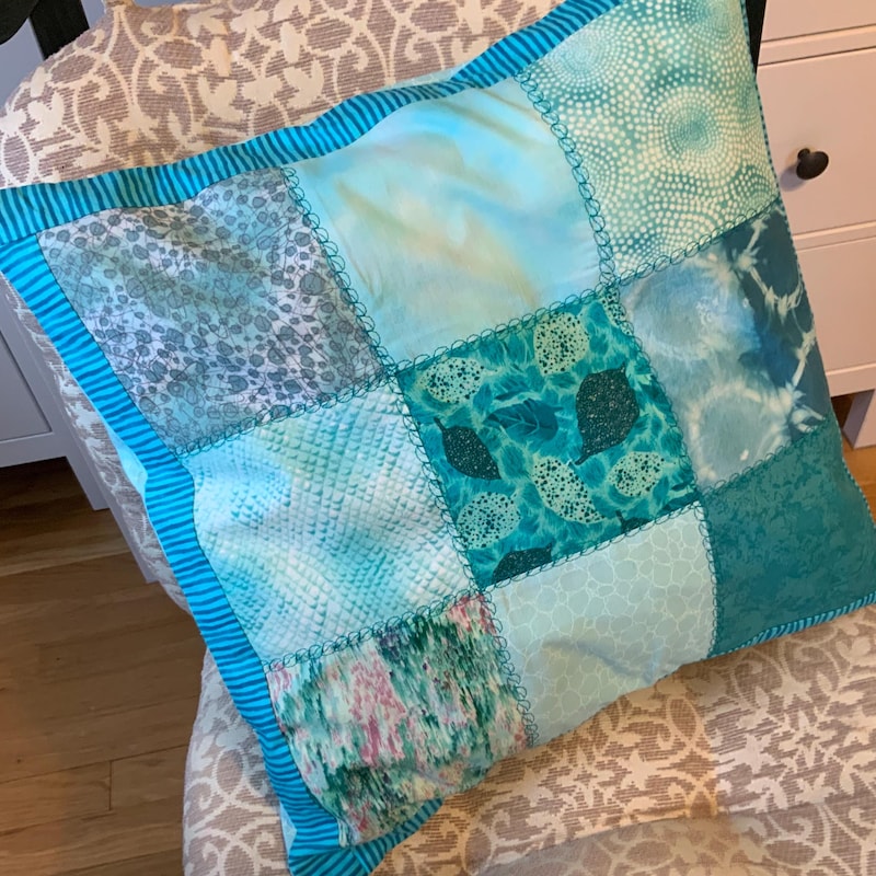 Patchwork Pillow - Etsy