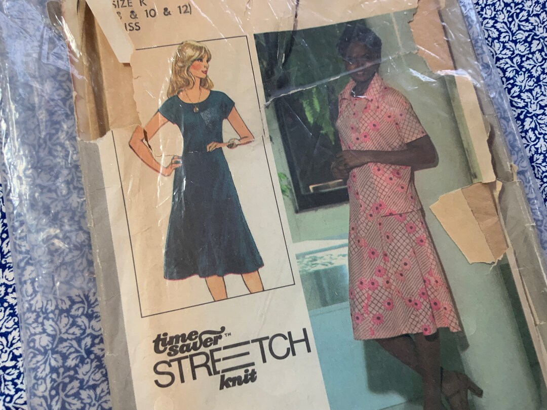 Simplicity 8416, Dress and Jacket Pattern, Knit Only Pattern 70’s ...