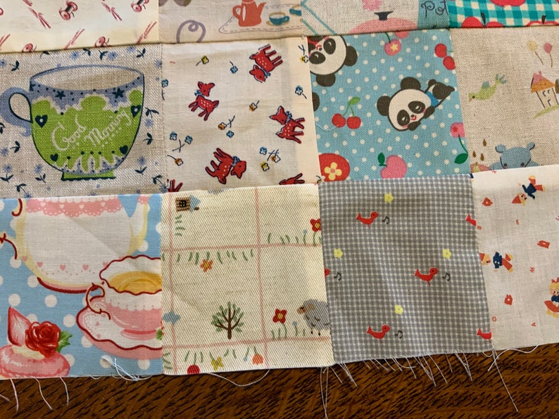 Patchwork Unfinished, Vintage Prints, Make Into Whatever You Like, - Etsy