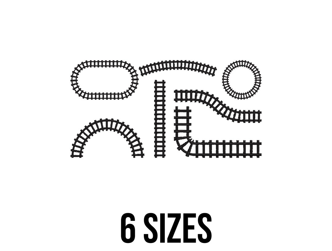 Rail Tracks Embroidery Design - Railway Tracks Embroidery Design- Baby ...