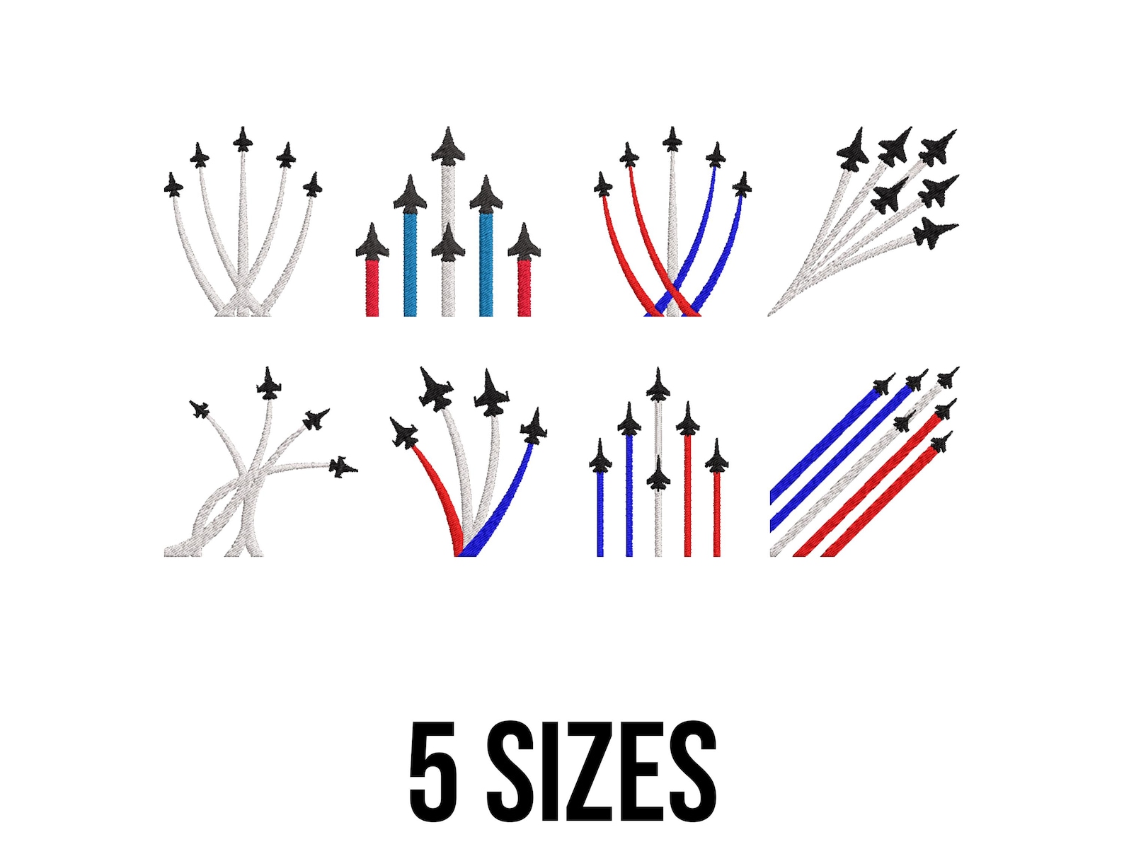 Air Force Flying Planes Embroidery Design - Armed Forces Embroidery ...