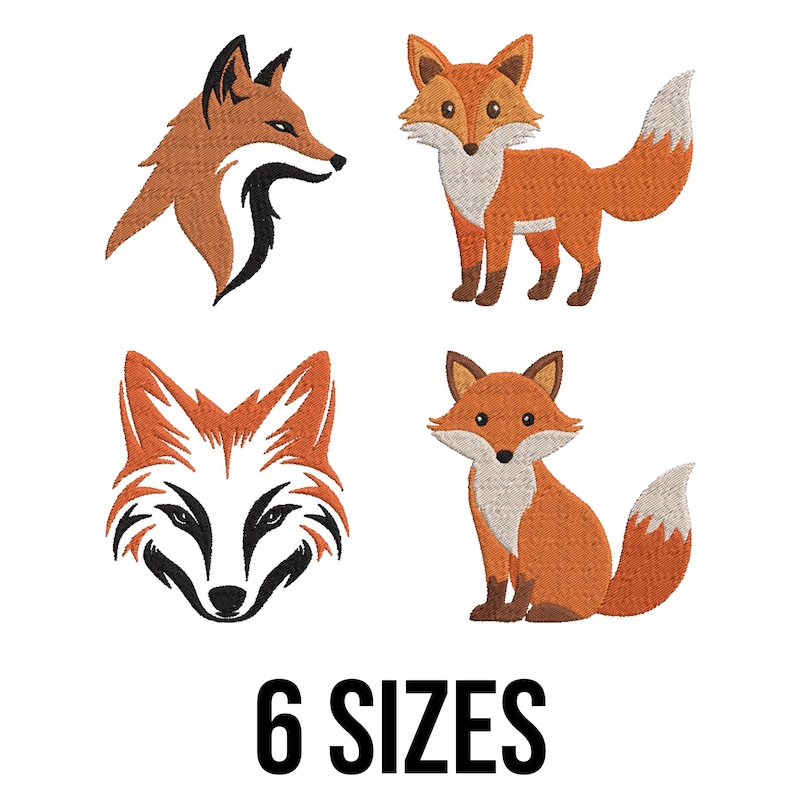 Fox Emb Pes Files - Etsy
