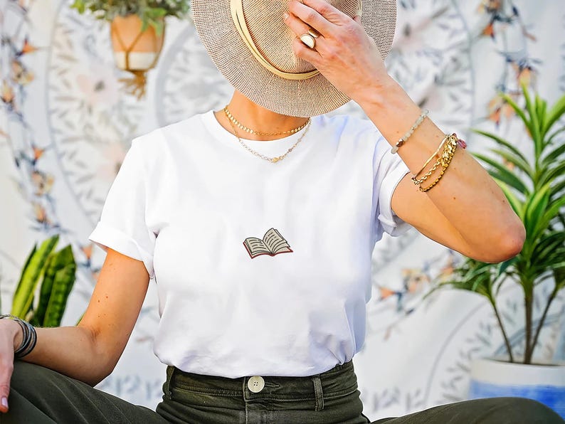 Stack of Books Embroidery Design - Open Book Embroidery Design - Books ...