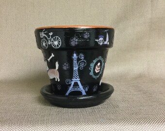 French flower pot | Etsy