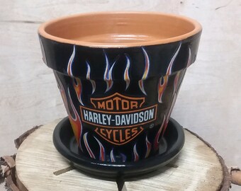 Motorcycle planter | Etsy