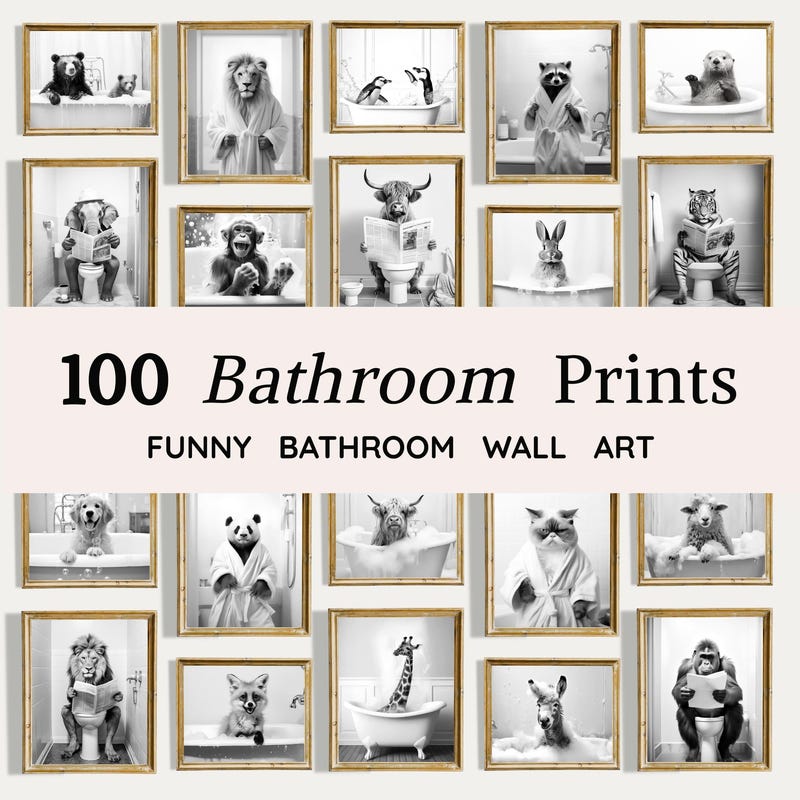 Printable Toilet Wall Art - Etsy