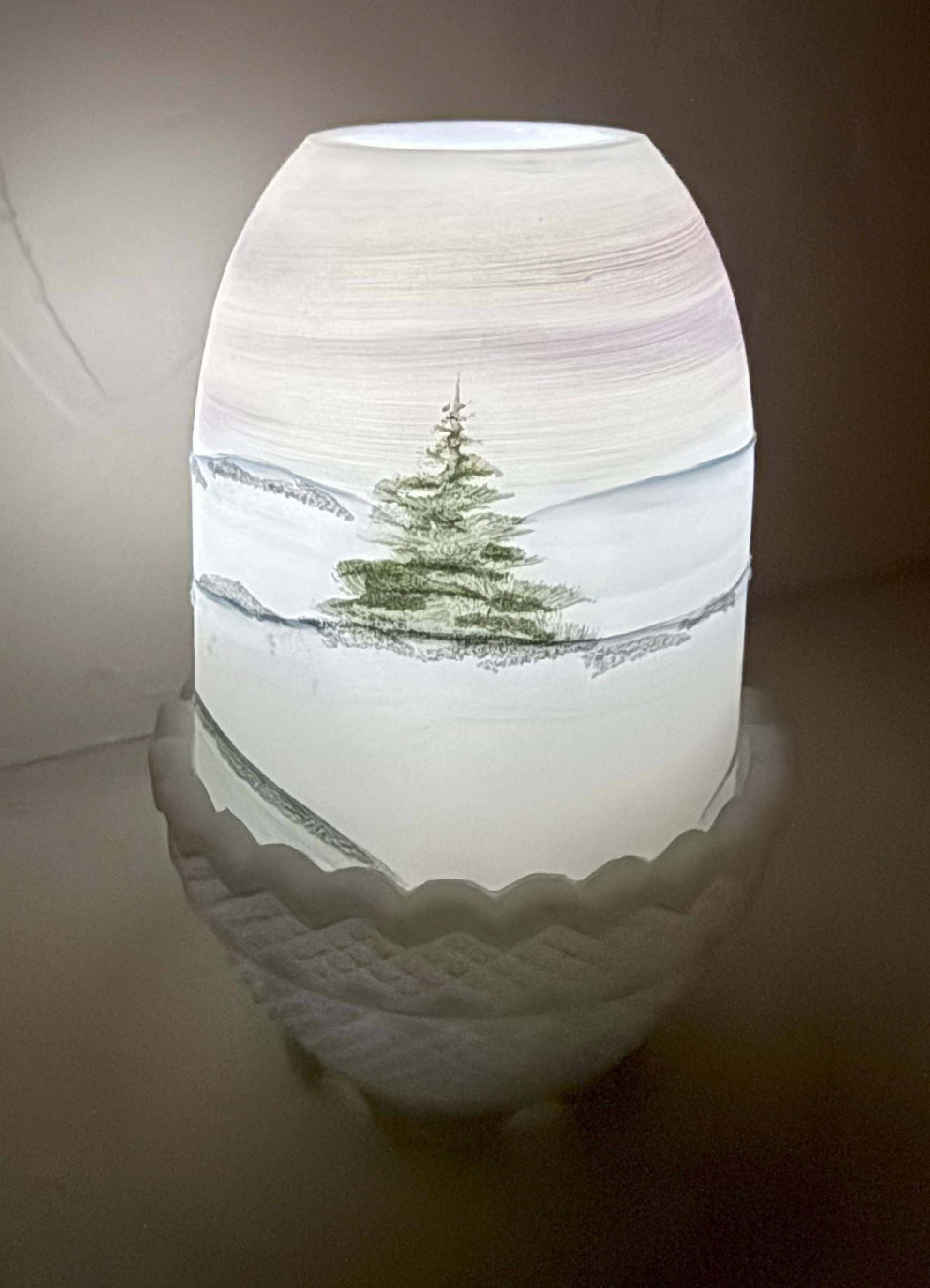 Rare “ice Skating” Vintage Fenton Hand-painted, Signed, Numbered ...