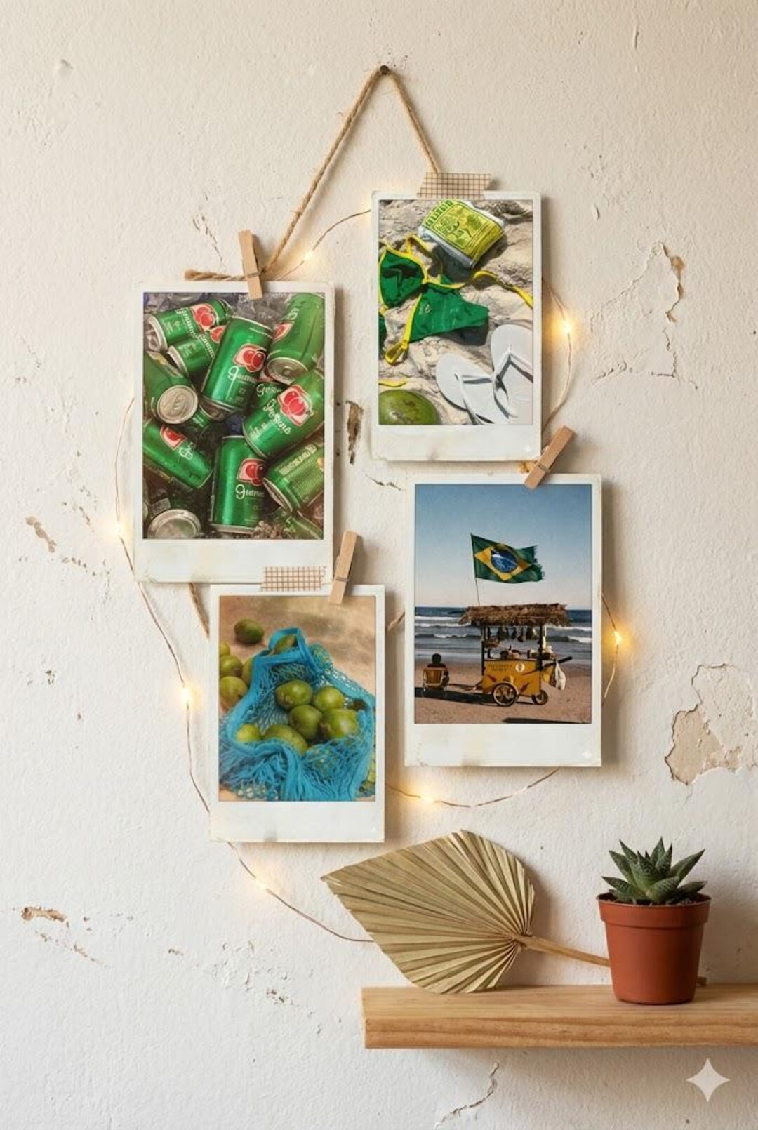 Brazil-inspired Mini Photo Prints | Polaroid Style Wall Art | Brasil ...