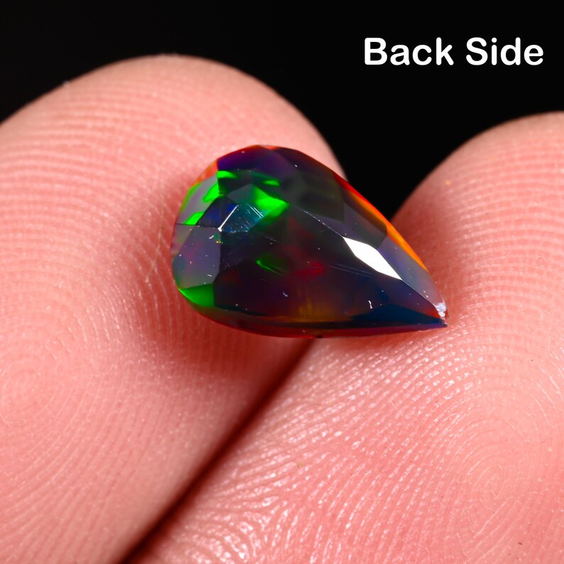 Dyed Ethiopian Opal Cabochon, Pear Shape Gemstone (11x7x5mm) - Etsy UK