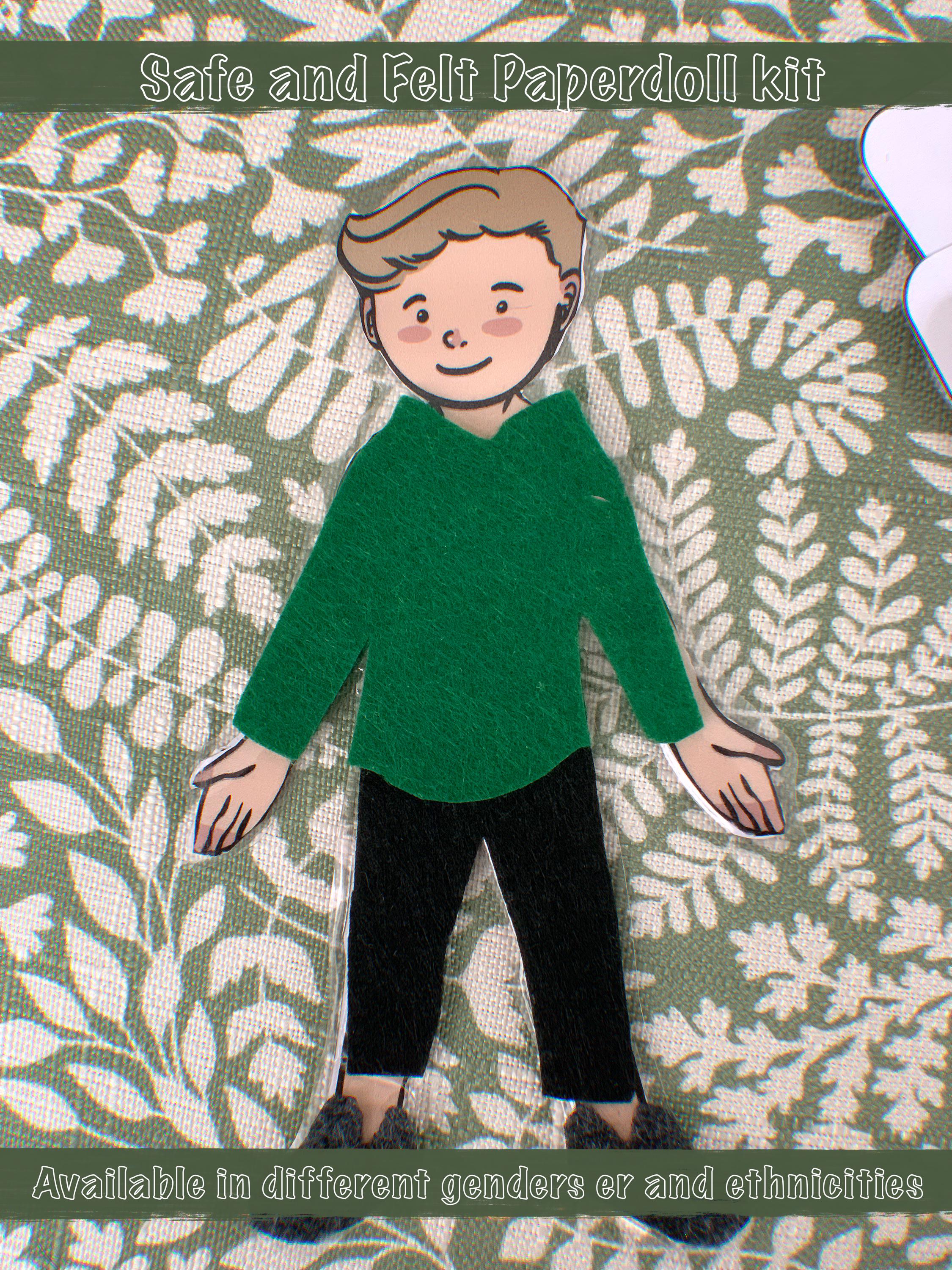 Printable Therapy Doll Pattern + Flashcards & Game | Emotional Learning ...