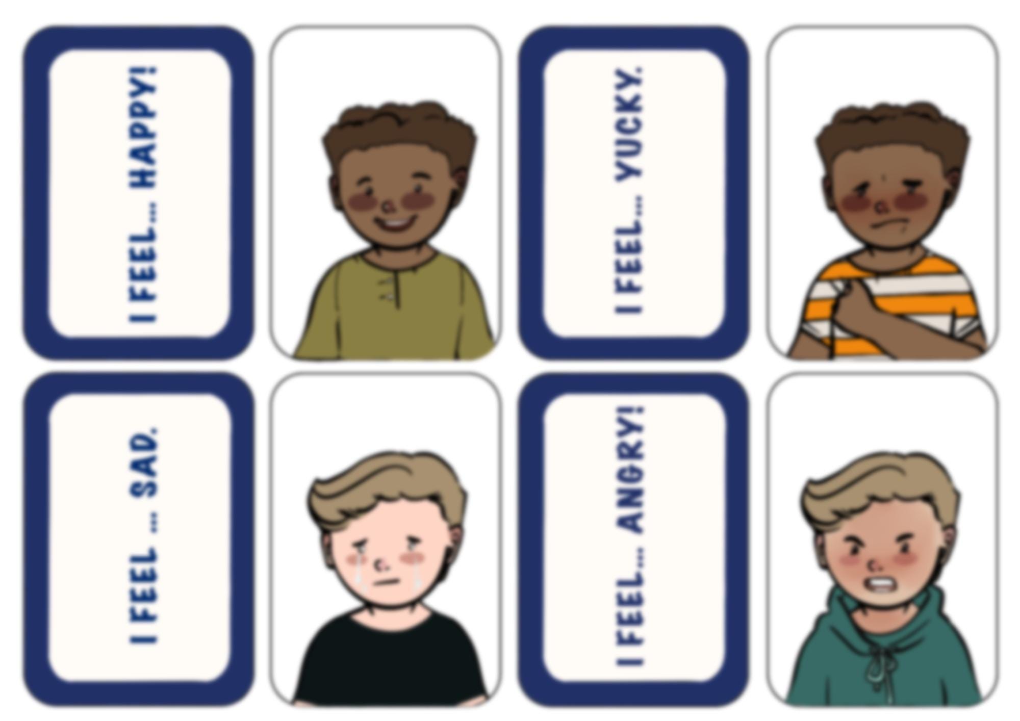 Printable Therapy Doll Pattern + Flashcards & Game | Emotional Learning ...