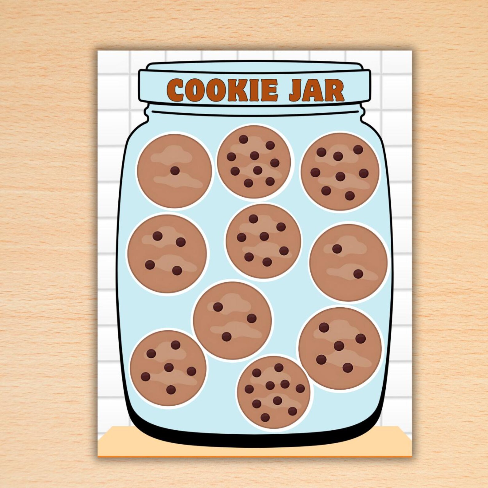 Cookie Counting Activity Matching Numbers 1-10 Homeschool Learning ...