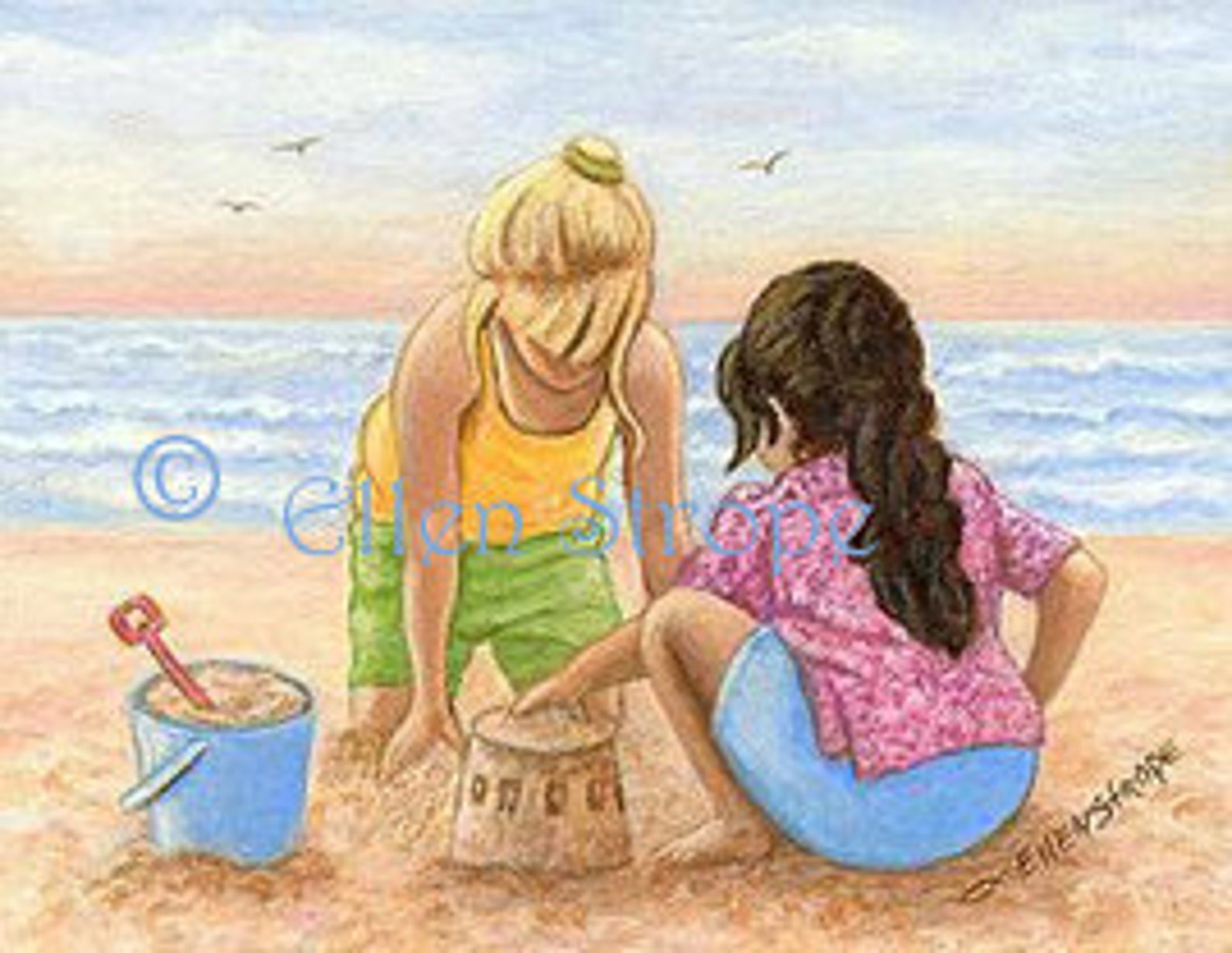 CARD, Beach, Cousins, Water, Ocean, Girls, Children, Ocean, Beach ...