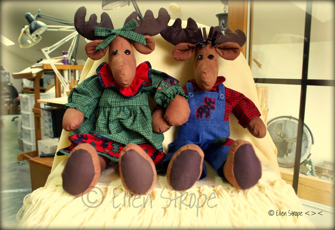 CARD, Moose Card, Mr Mrs Moose, Ellen Strope, Blank Cards, Note Cards ...