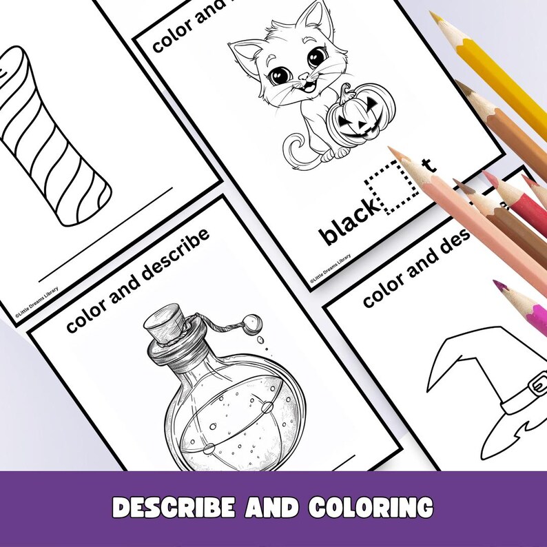 Halloween Writing | Kids Coloring Pages & Story Starters | Instant ...