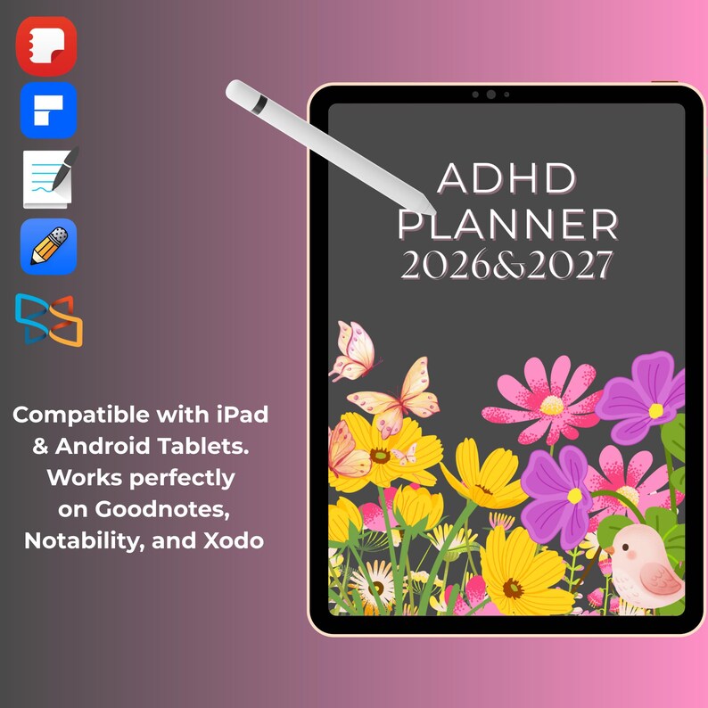 Adhd Routine Planner, Digital Notepad, Cleaning Checklist, Brain Dump ...