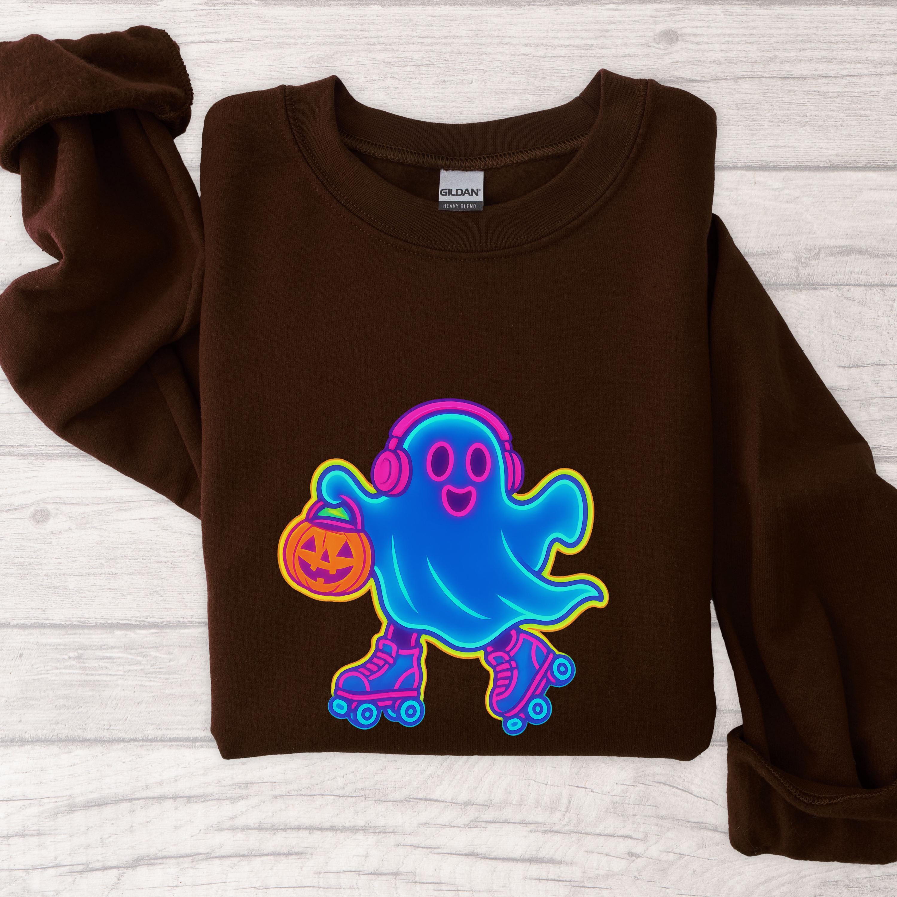 Neon Ghost Roller Skate Png, Y2K Png, 90's Retro Skater Ghost ...