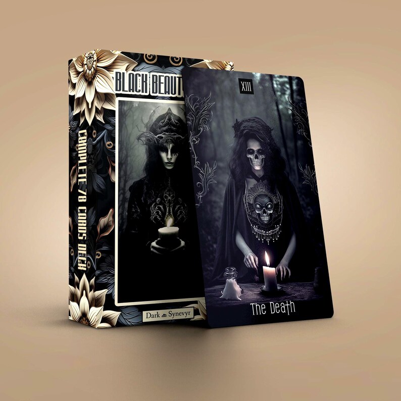 Dark Beauty Tarot Deck | Gothic Tarot Cards With Mystical Dark Art ...