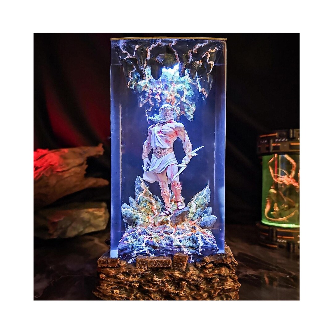 Zeus God of Thunder Ancient Greek Religion Mythology Handmade, Epoxy ...