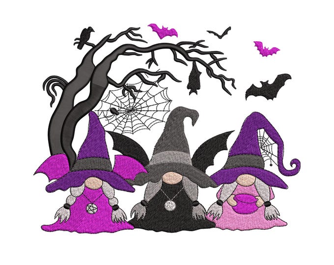 Halloween Pumpkin Patch Embroidery Design, Spooky Autumn Embroidery ...