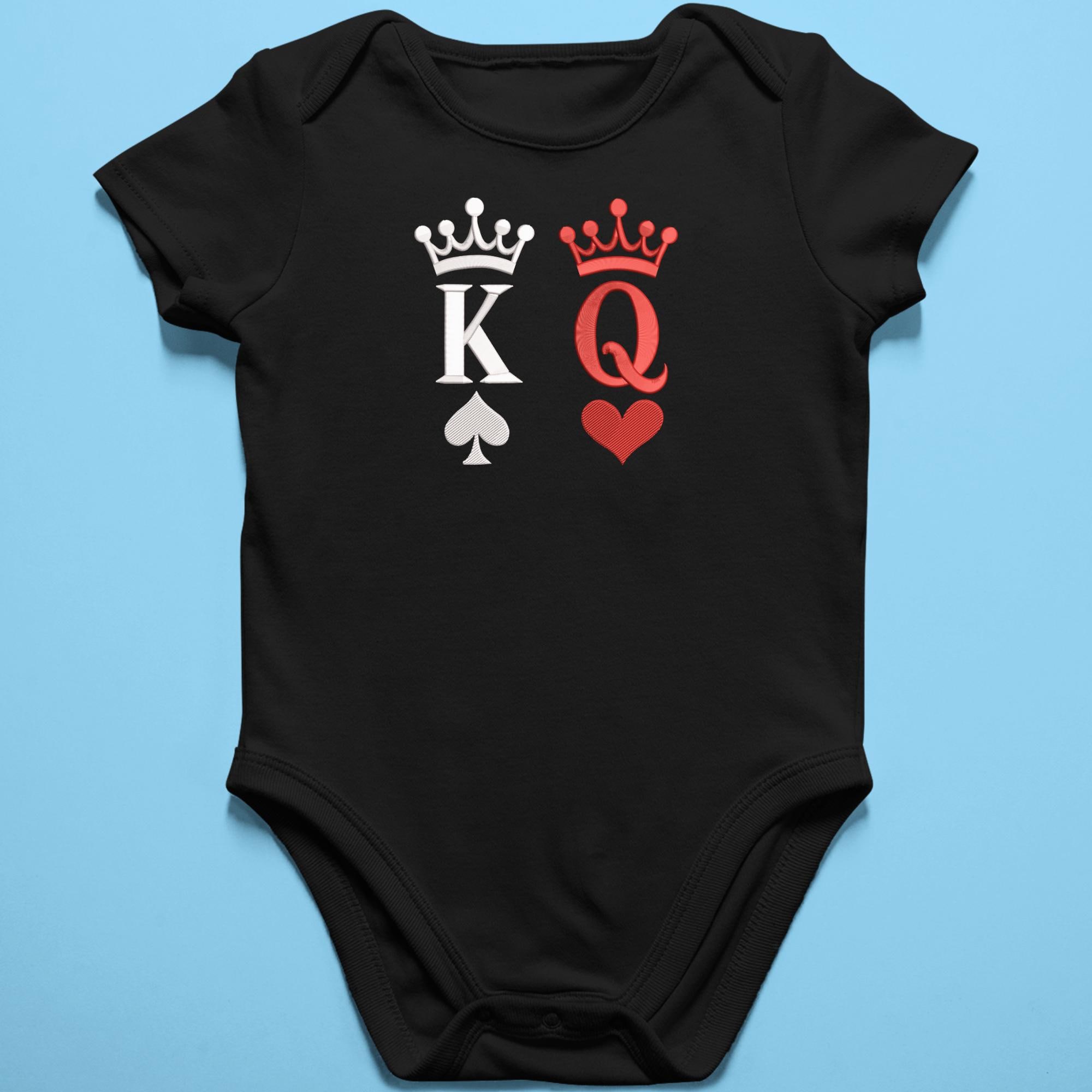 King and Queen Crown Letter Embroidery Design, Letter Embroidery ...