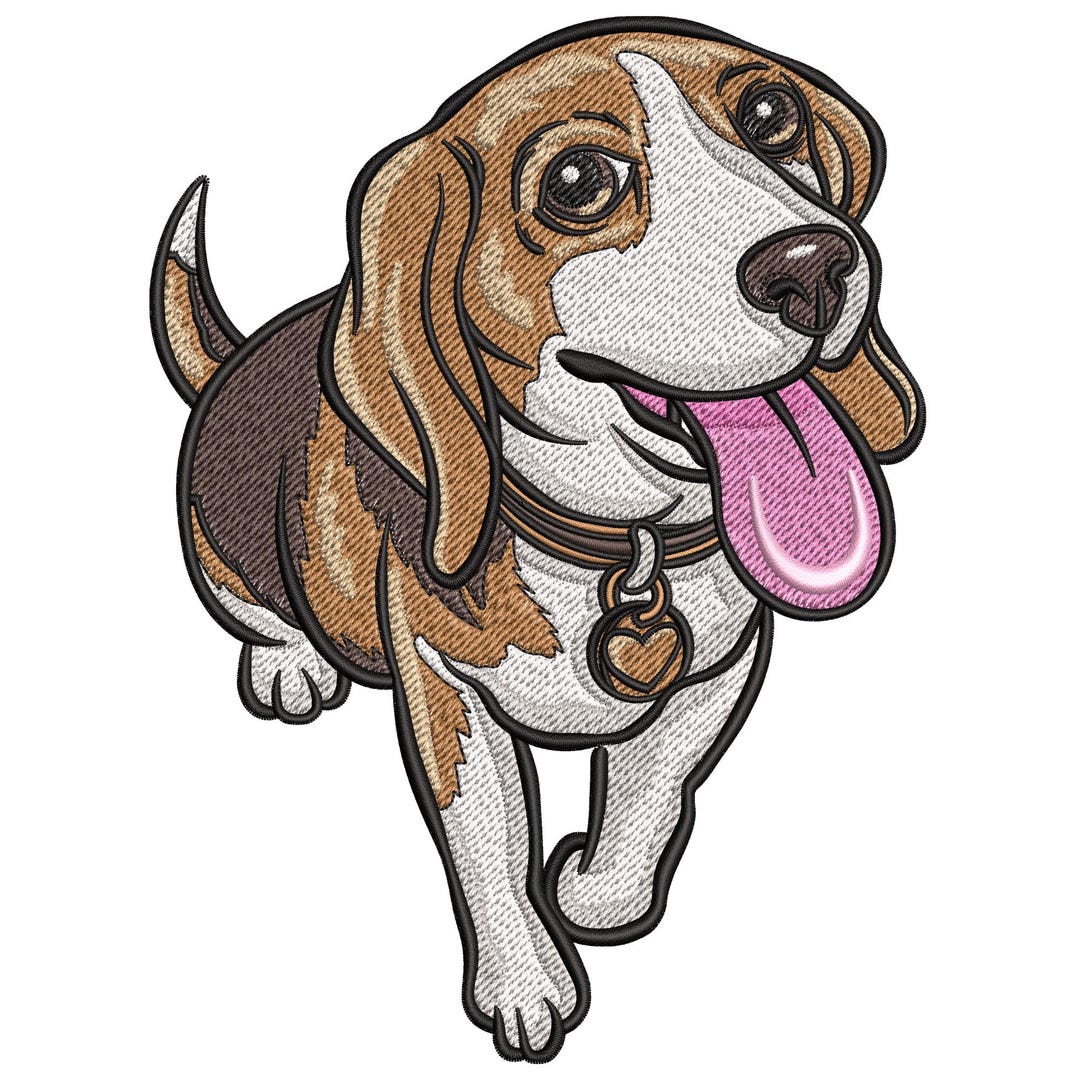Beagle Dog Embroidery Design: Puppy Lovers Mini Adorable Pet Machine ...
