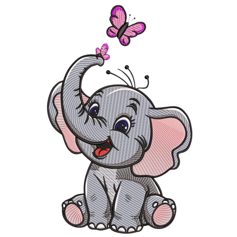 Elephant Embroidery Kit - Etsy