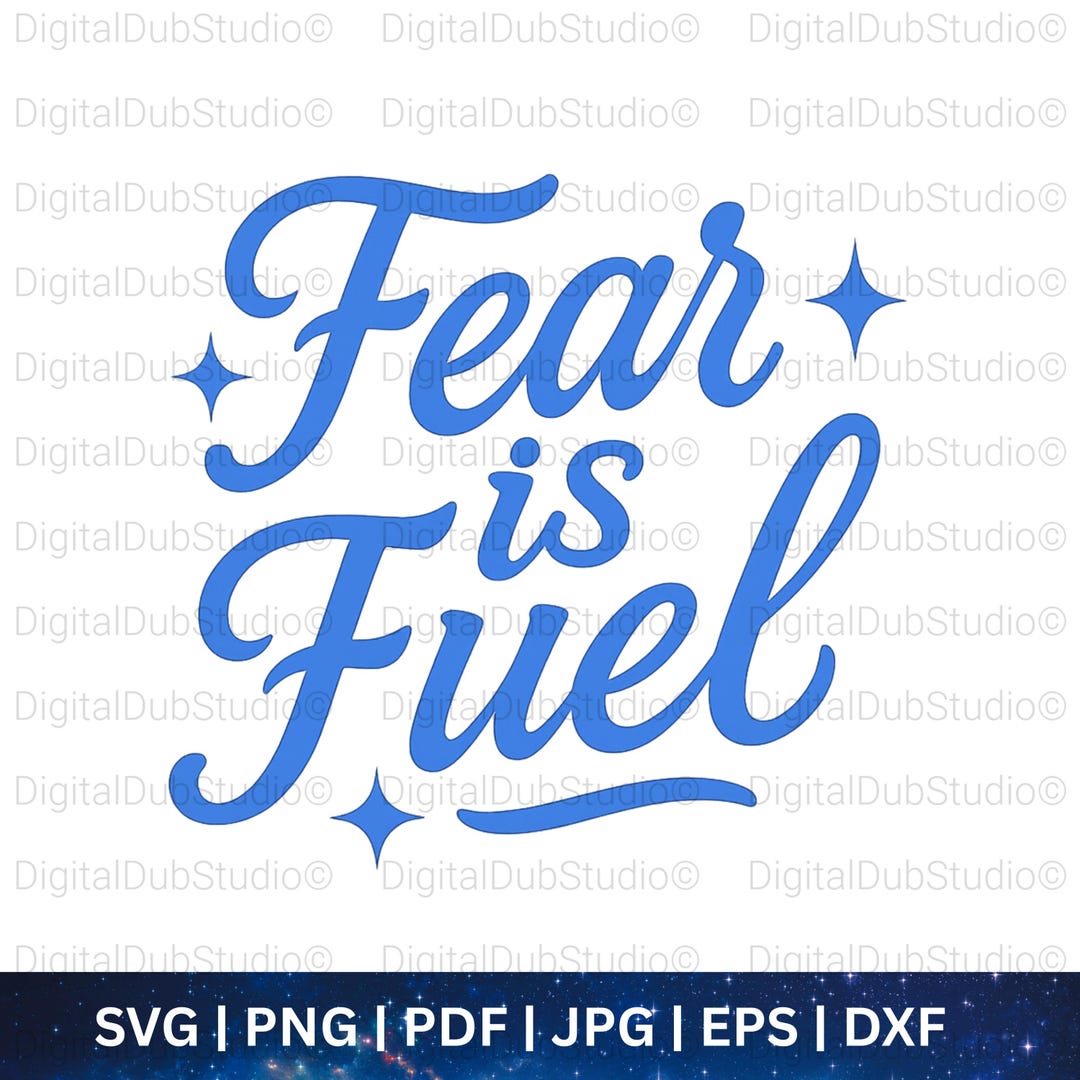 Fear is Fuel SVG, Motivational Quote SVG, Growth Mindset Cricut Cut ...