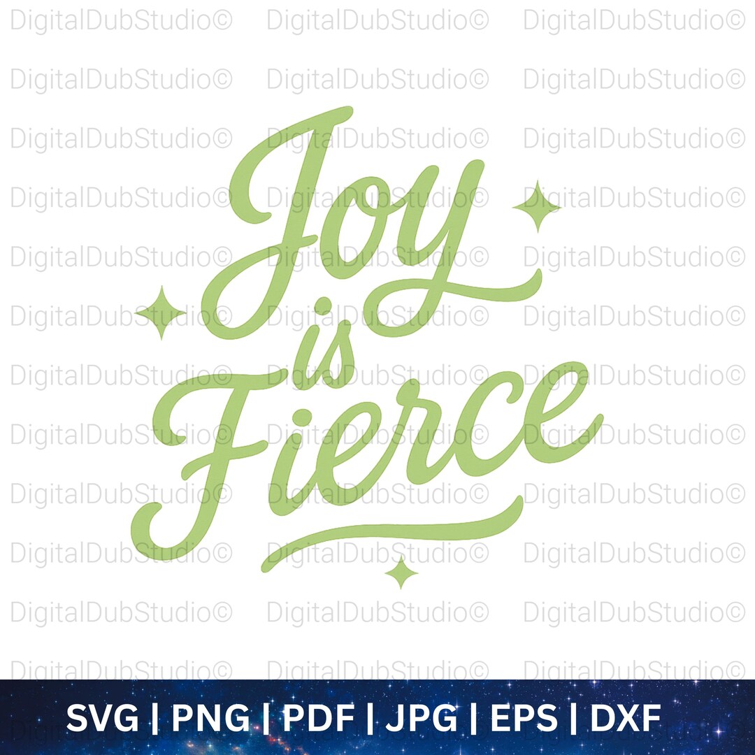 Joy is Fierce SVG, Empowering Quote Cricut File, Feminist Positive ...