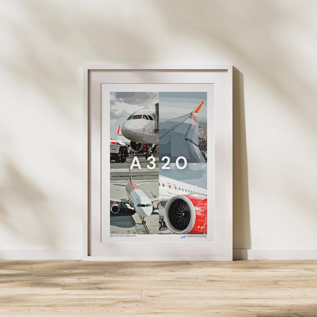 Airbus A320 Picture Collage Print - Downloadable Print Art for Pilots ...