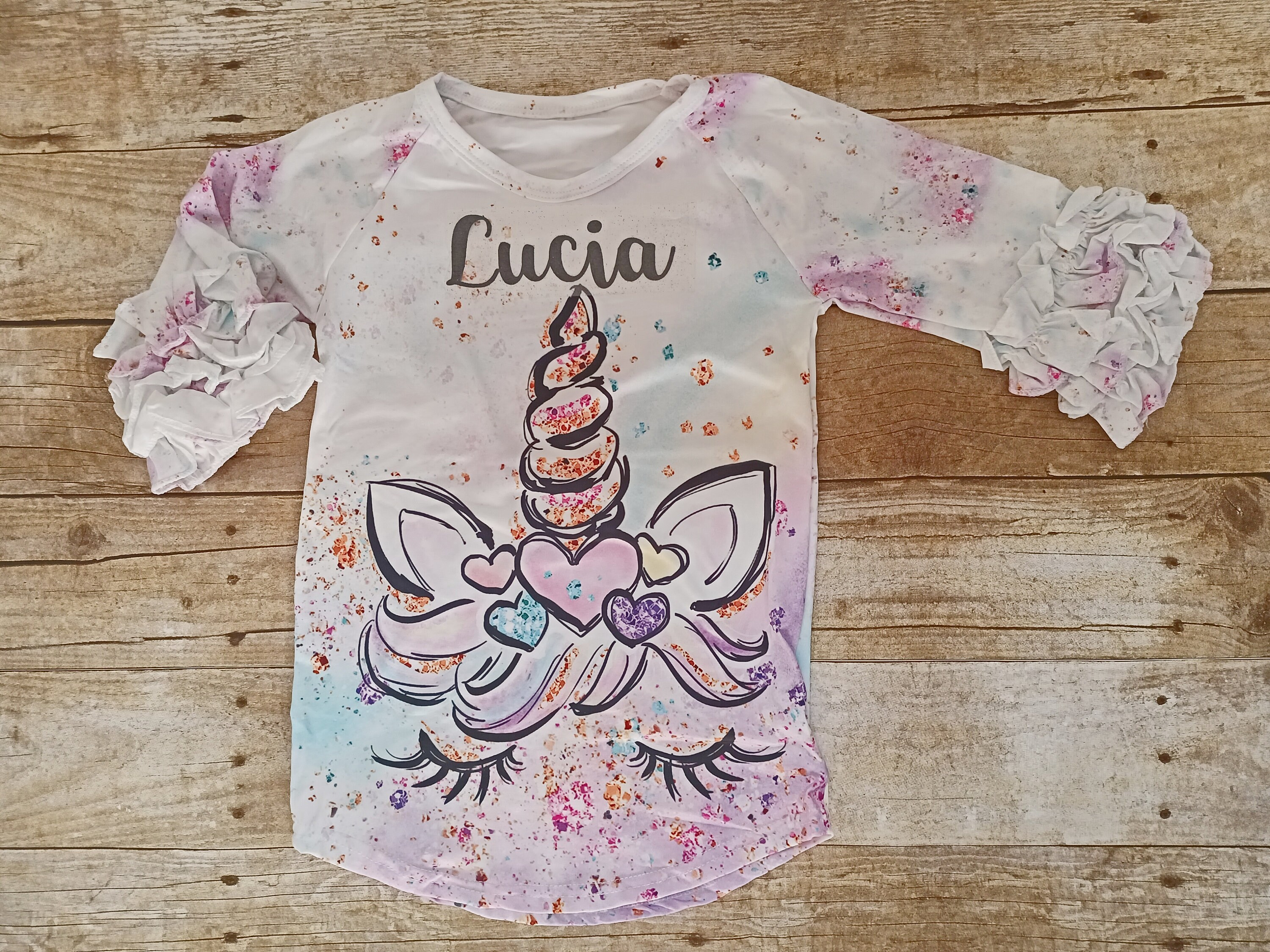 Girl Unicorn Outfit. Girl Birthday Unicorn Outfit. Unicorn Pant Shirt ...