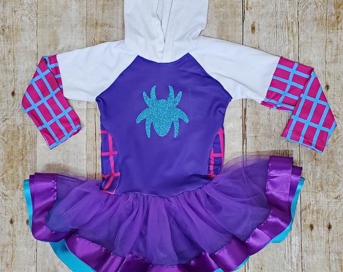 Spider Gwen Inspired Costume, Ghost Spider Hoodie, Spider Gwen Cosplay ...
