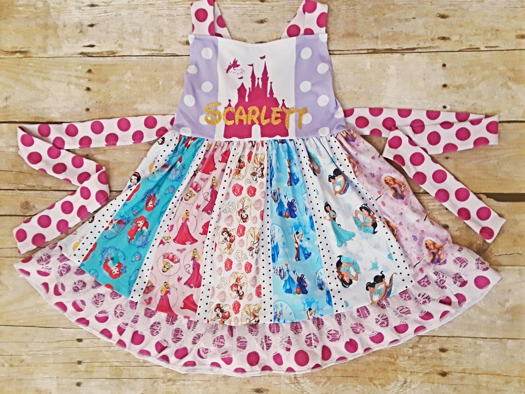 Restocked 4/30 Princess Castle Dress, Personalized Disney Twirl Dress ...