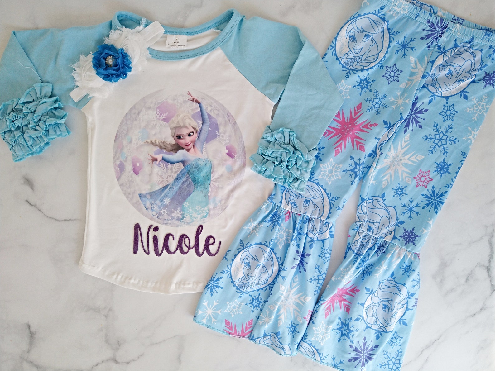 Frozen Outfit. Girl Frozen Outfit Toddler Frozen Elsa Pants - Etsy