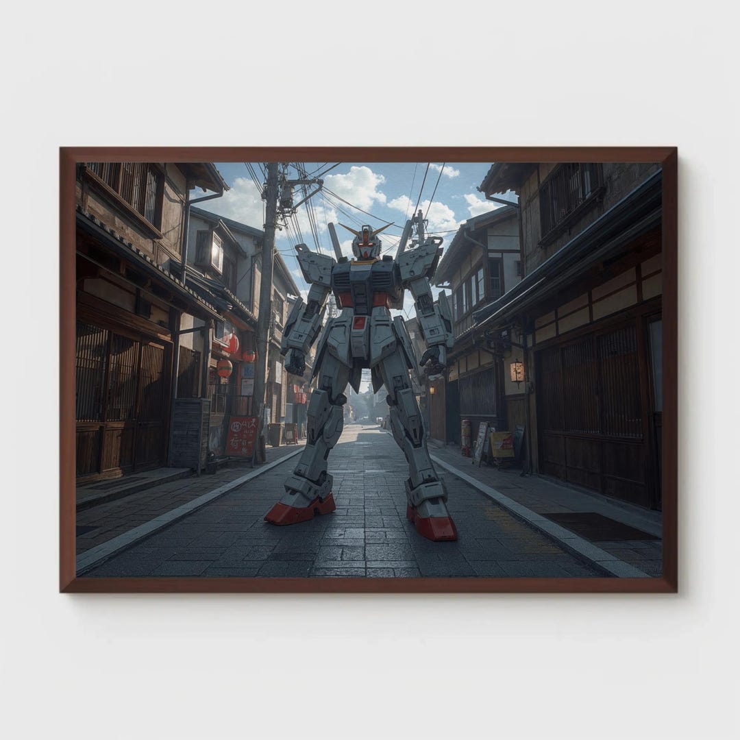Futuristic Artwork | Mecha in Kyoto | Anime Mecha Robot | Traditional ...