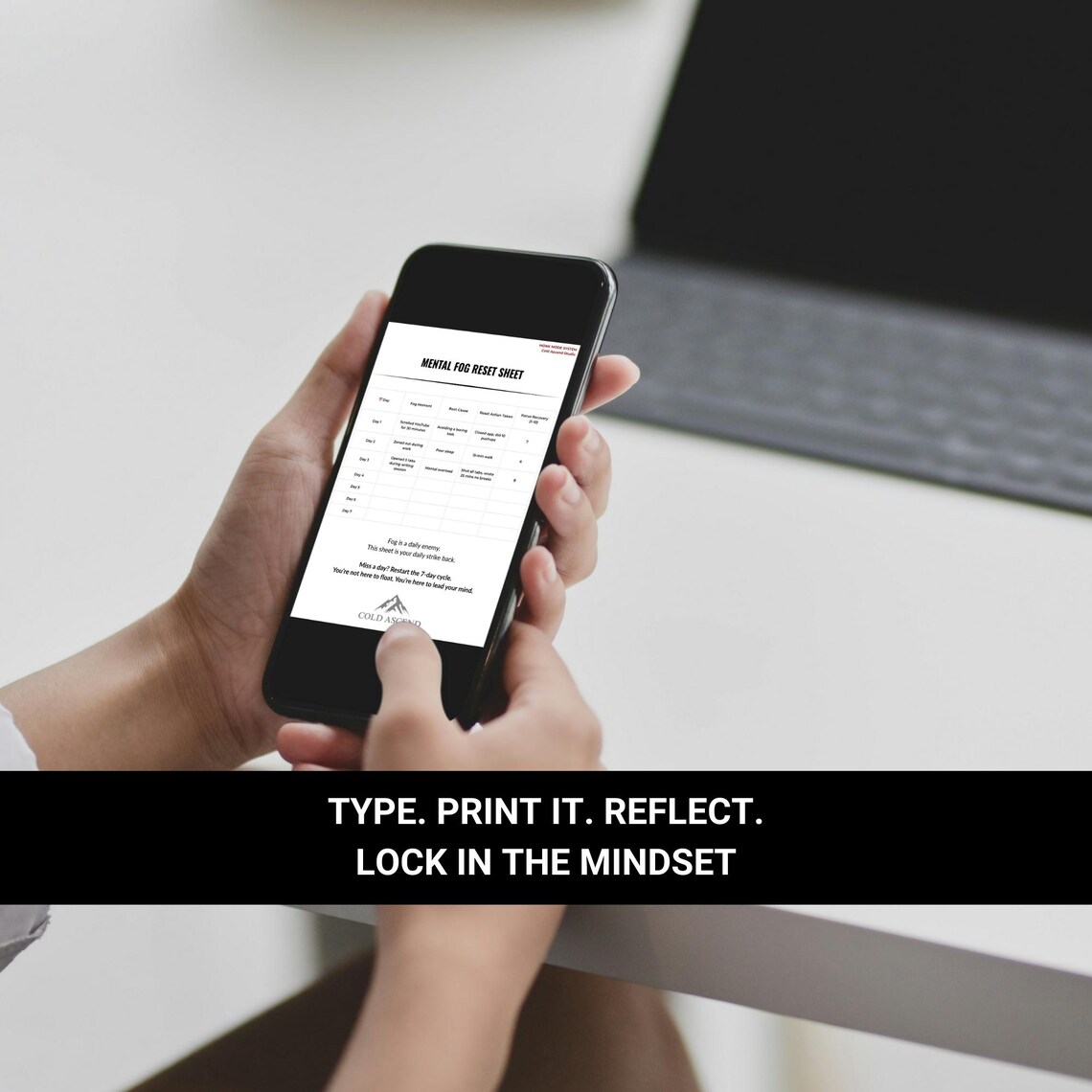Monk Mode Reset Tracker – 1-page Printable to Isolate & Grow Everyday ...
