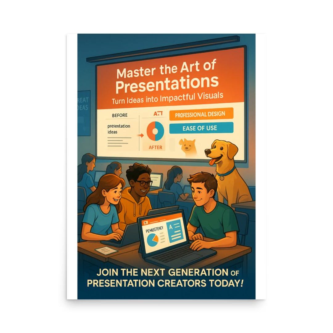 Master the Art of Presentations – Visual Learning Classroom Poster - Etsy
