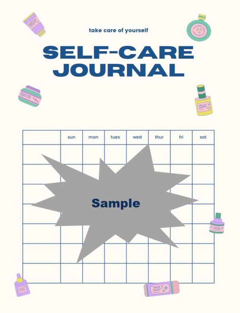Self Care Habit Tracker Printable | Daily Wellness Journal PDF | Mental ...