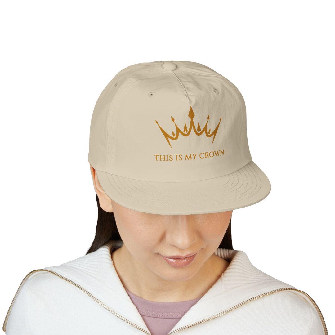 Gold Crown Surf Cap - Trendy Royal Hat, Funny Tiara Cap, Unique ...