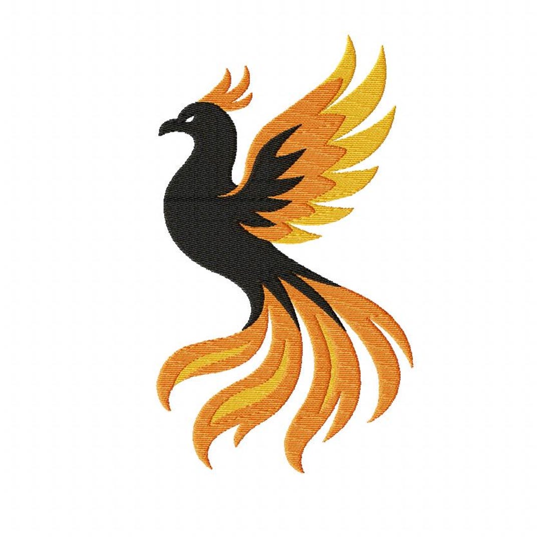 Phoenix Firebird- Magic Machine Embroidery Design –digital File - Etsy
