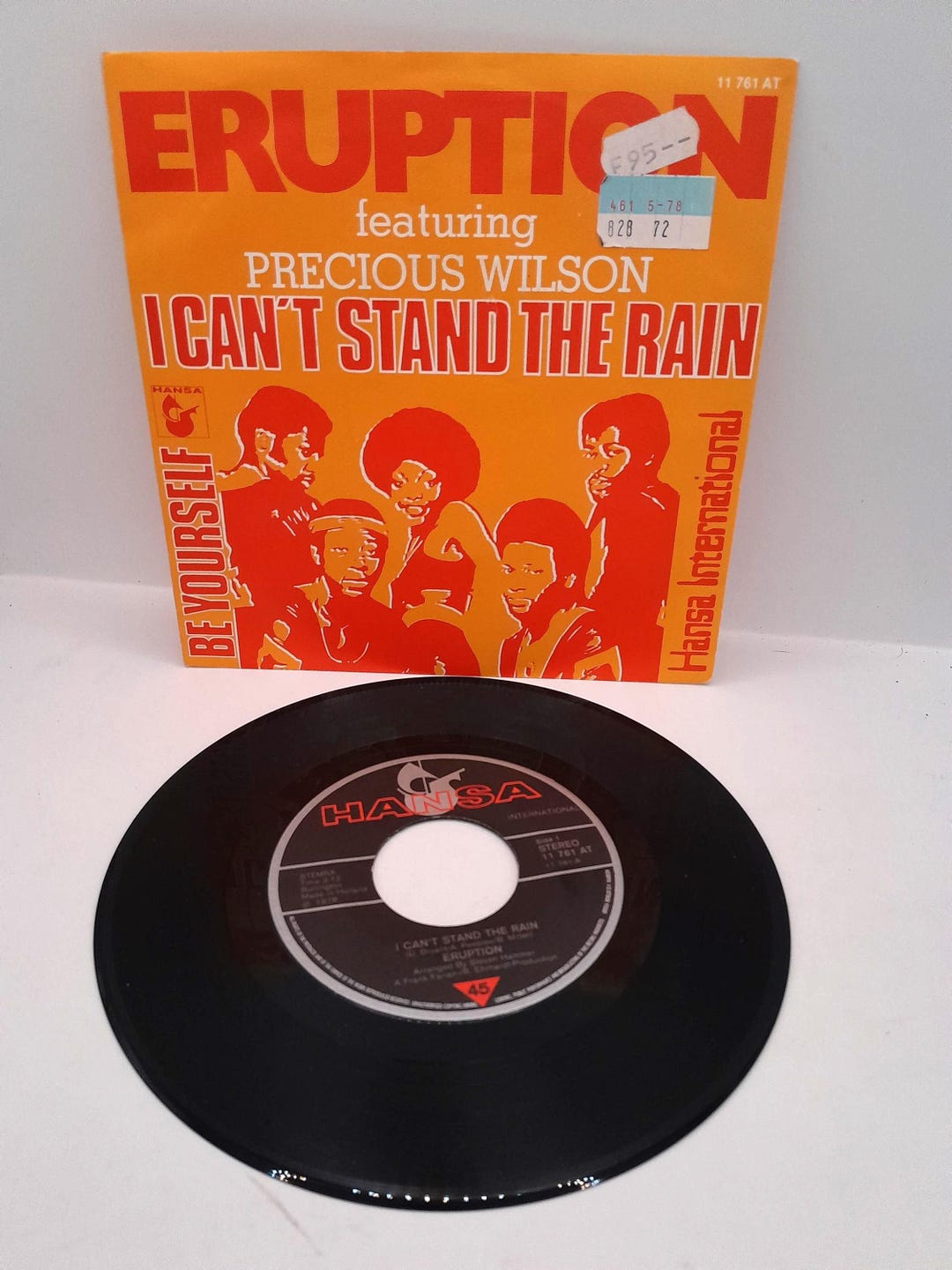 Spt Eruption I Can't Stand the Rain 1978 11761 AT Hansa - Etsy