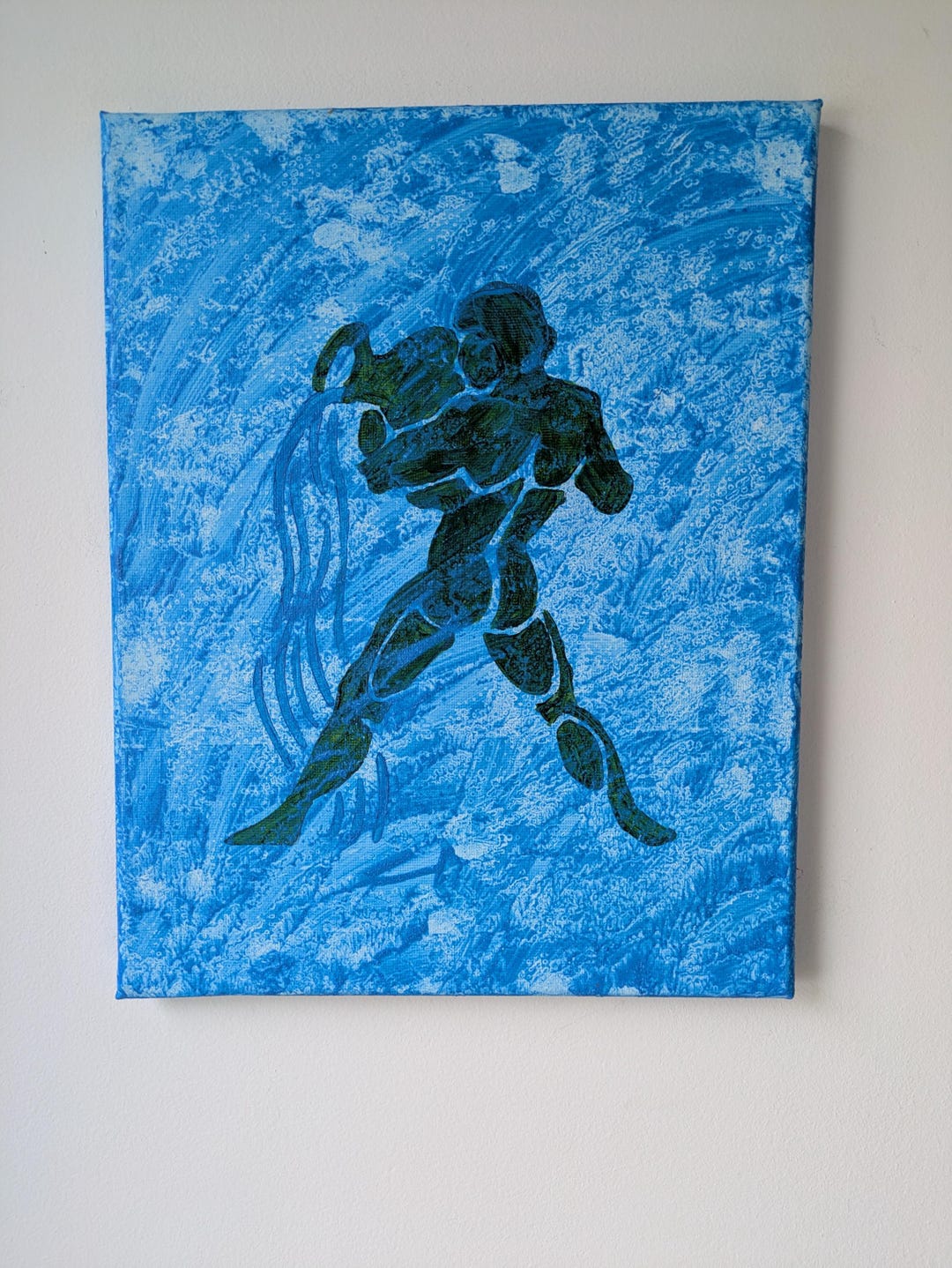 Aquarius - Zodiac Sign Aquarius - Picture 24 X 30 Cm - Etsy