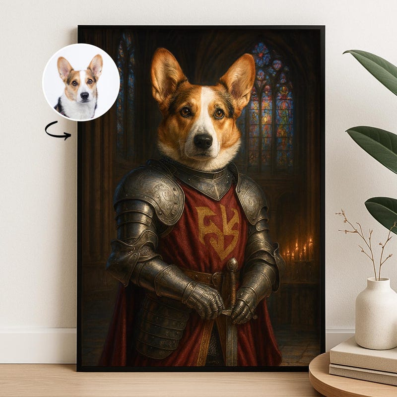 Medieval Dog Paintings - Etsy