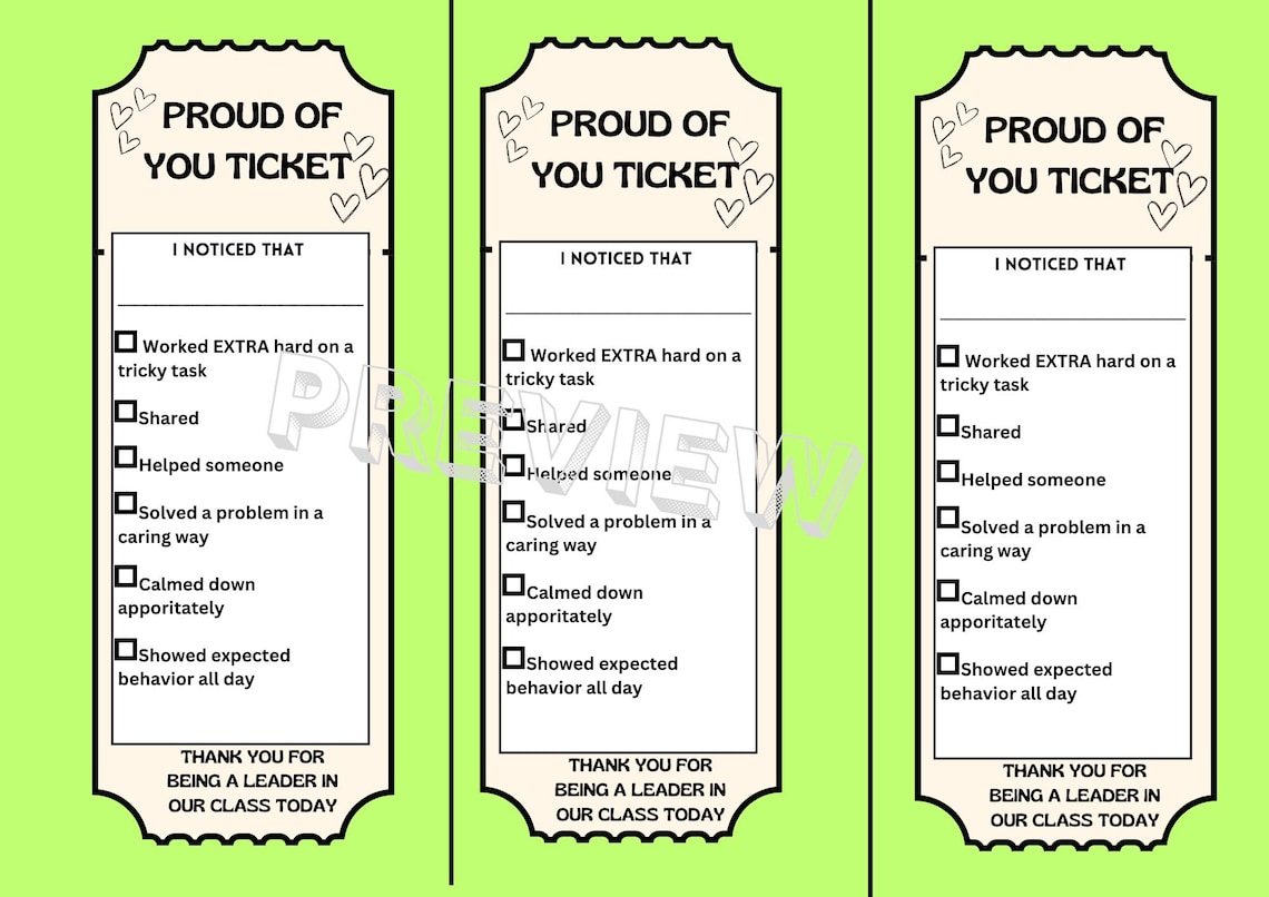 Proud of You Tickets - Etsy