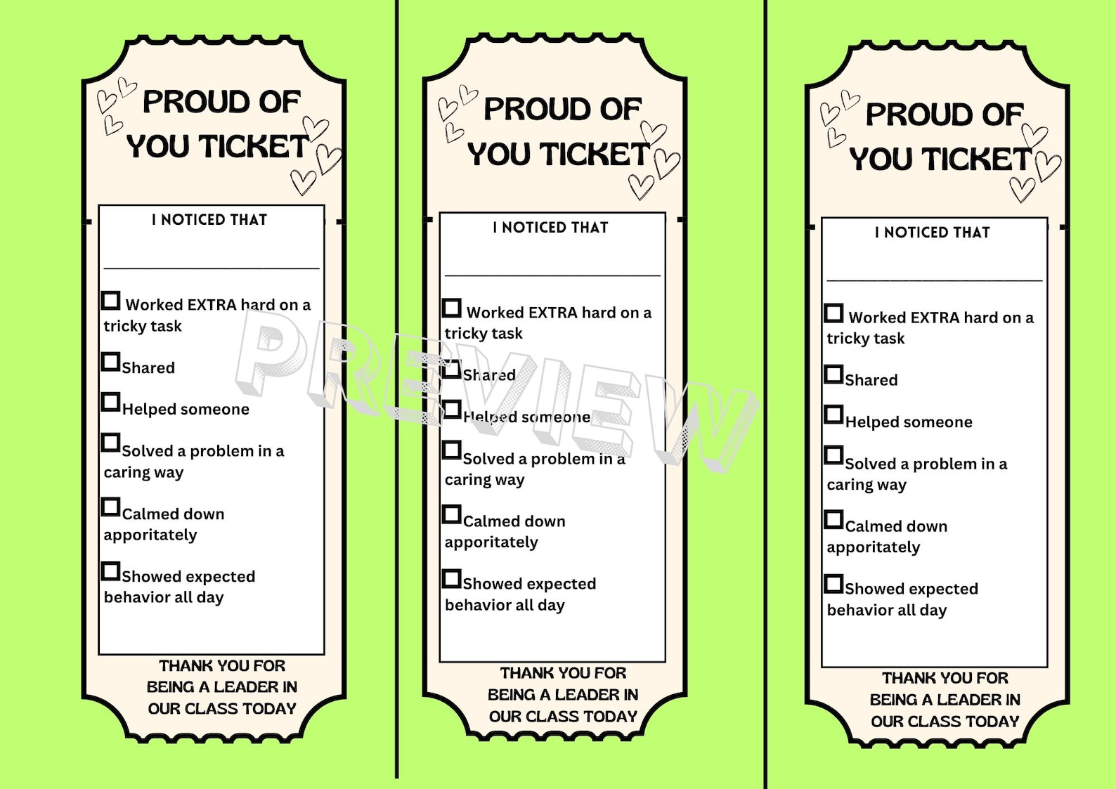 Proud of You Tickets - Etsy