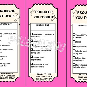 Proud of You Tickets - Etsy
