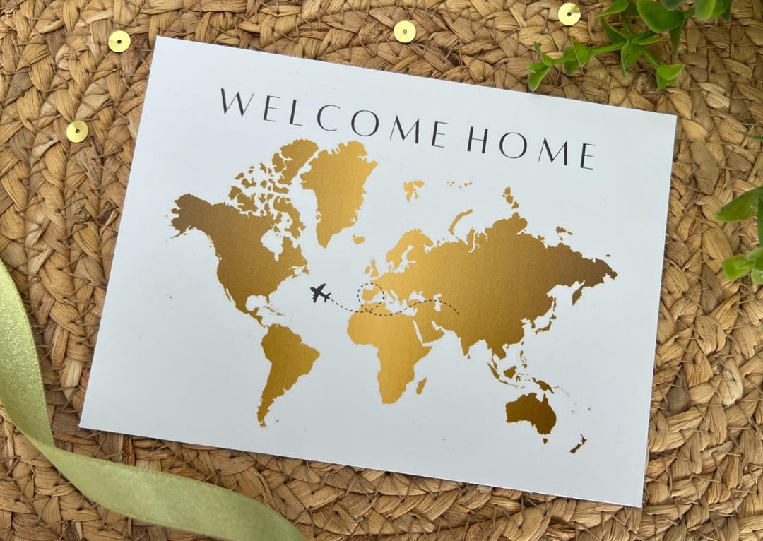 Welcome Home Travel Card (US Version), Welcome Home Postcard (US ...