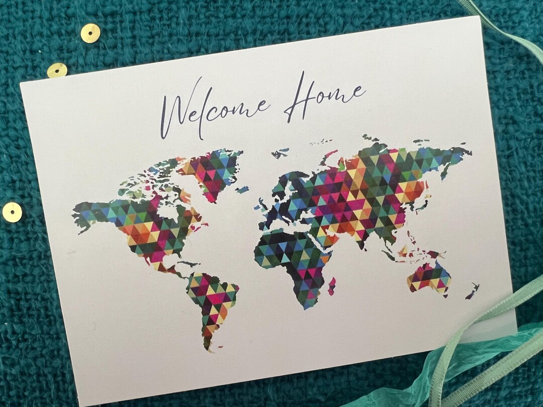 Welcome Home Travel Card, Welcome Home Postcard, Travel Agent Welcome ...